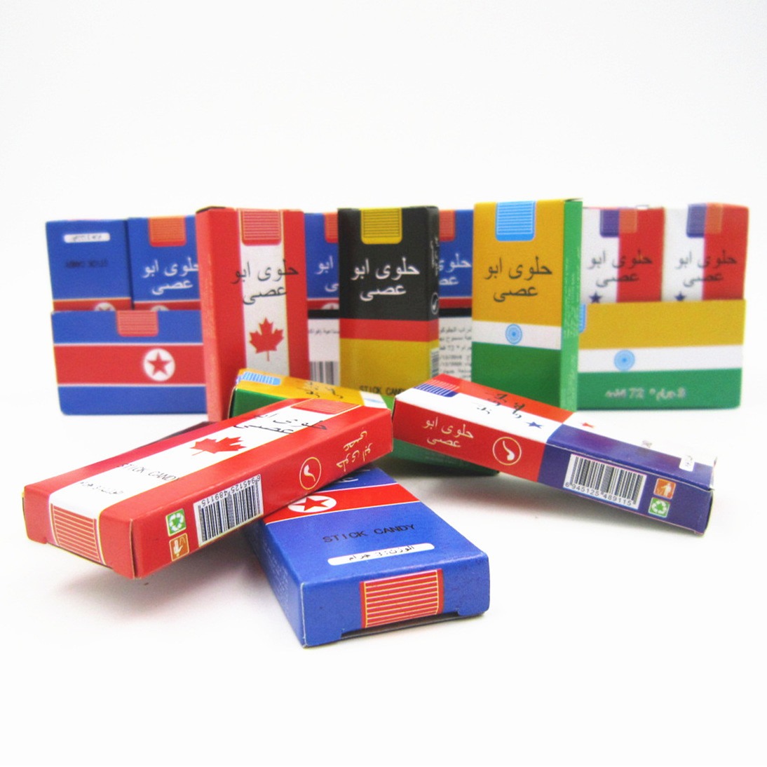 Bentuk Rokok Permen Permen Aneka Rasa Buah Permen Tongkat Permen Rendah Cal